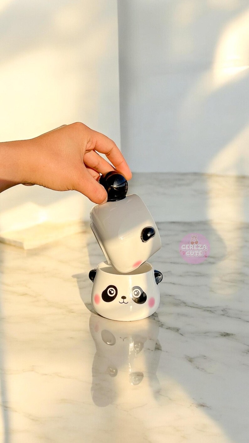 Animal Ceramic Mug, Coffee Cups, Coffee Lovers, Home, Bear, Panda Bear ...