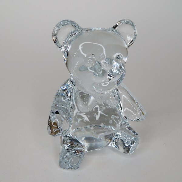 Glass Teddy Bear - Etsy