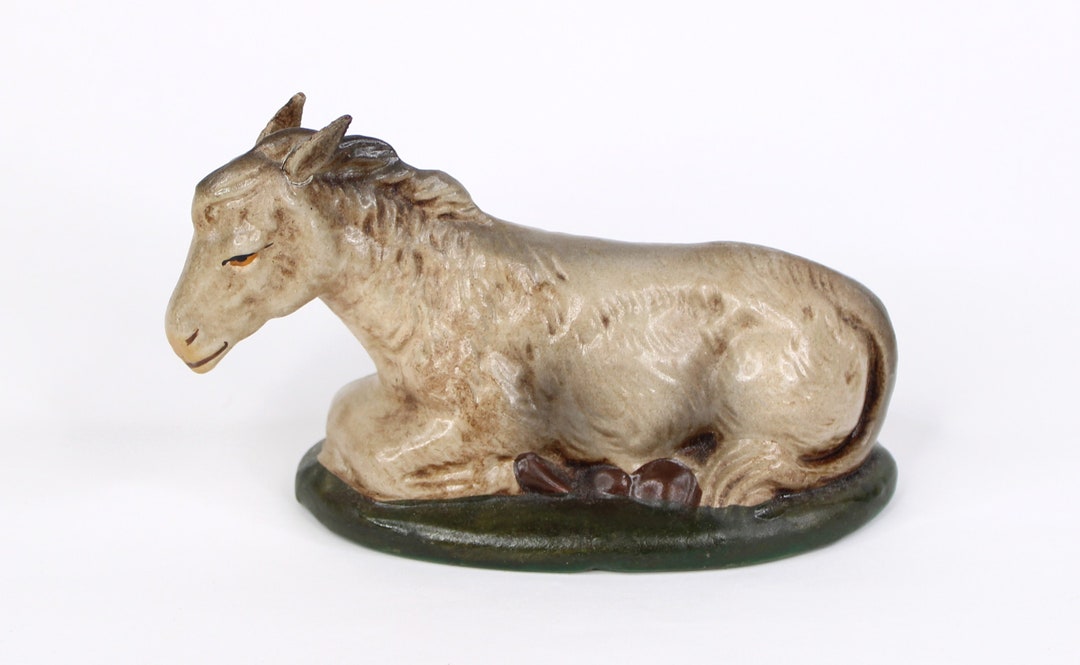 Vintage Paper Mache Mule Nativity Figure Donkey Made in Western Germany ...