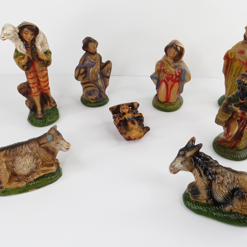 Pottery Nativity Set - Etsy