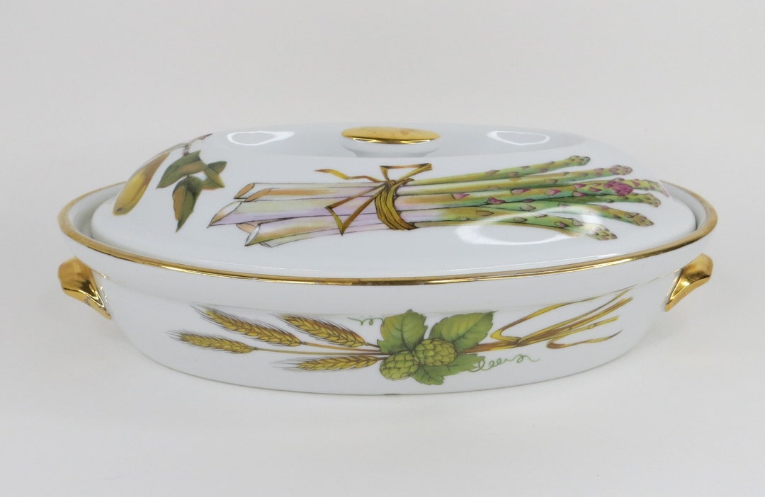 Oval Royal Worcester Evesham Casserole Baking Dish With Lid Shape 21 ...