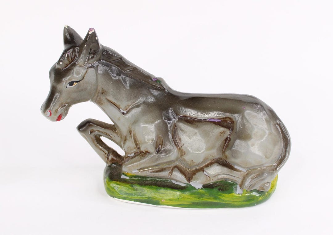 Large Vintage Paper Mache Mule Nativity Figure Donkey Made in Japan - Etsy