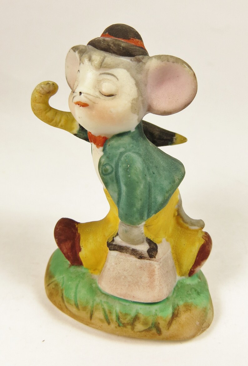 Vintage Mouse Figurine With Briefcase & Umbrella | Etsy
