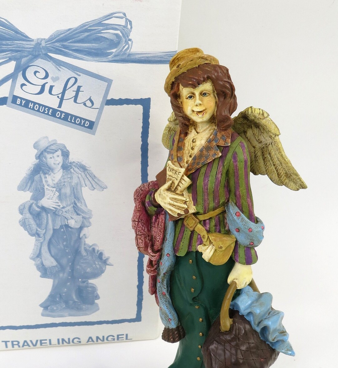 Vintage Traveling Angel Figurine by House of Lloyd - Etsy