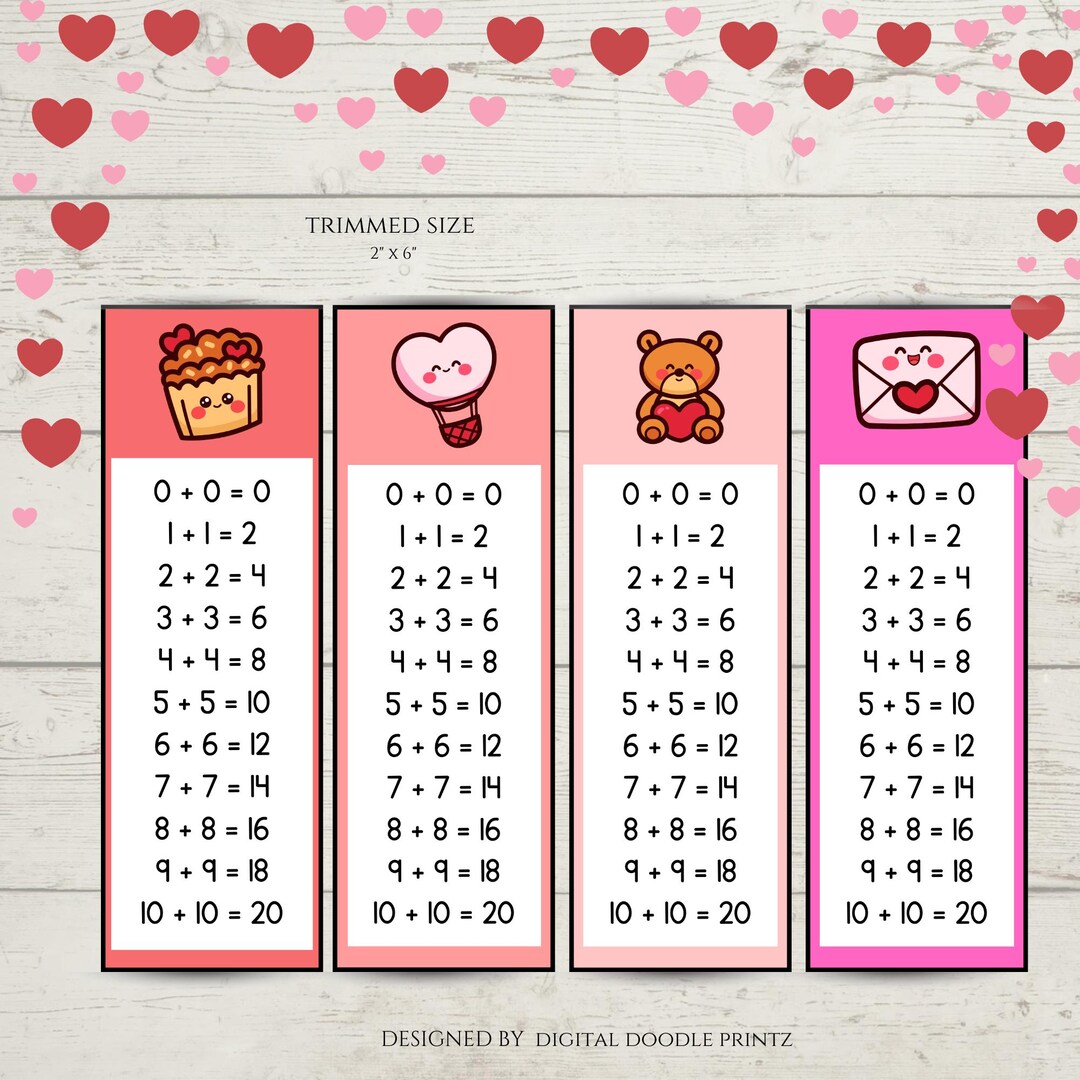 Printable Valentine’s Day Bookmarks, Classroom Valentine’s Day Cards ...