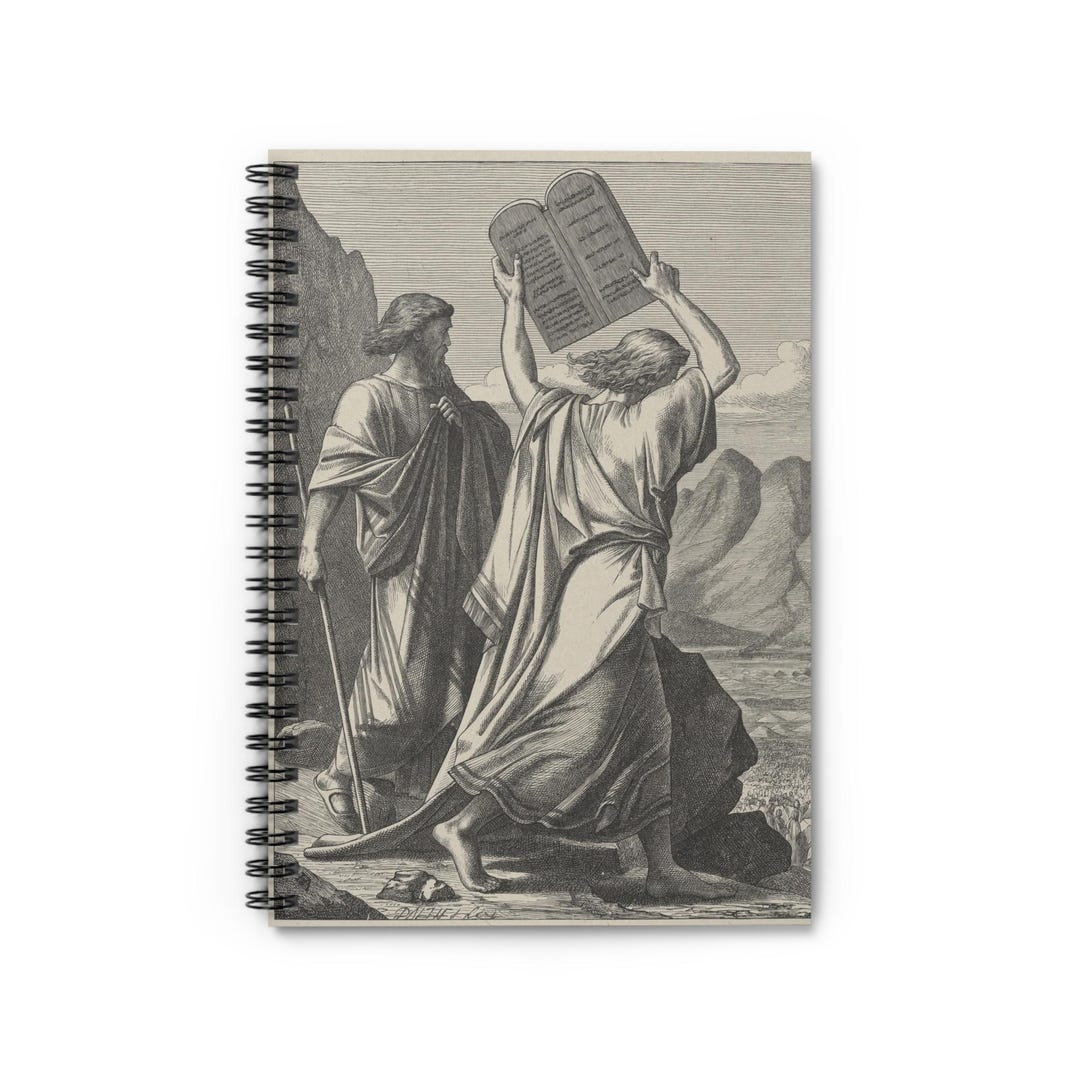 Moses Destroys the Tablets 1881 Spiral Notebook Ruled Line - Etsy