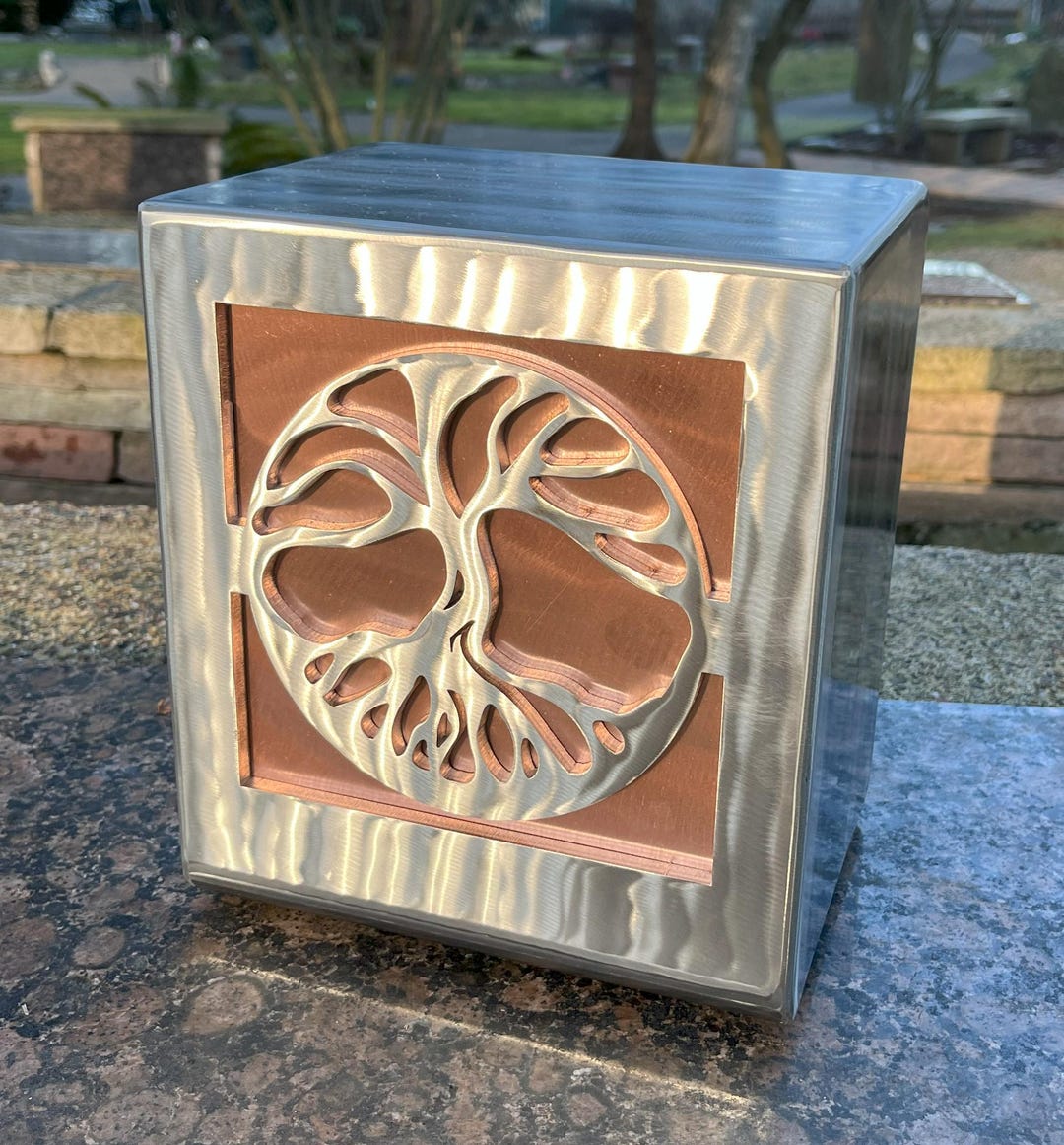 Tree of Life - Handmade Artisan Cremation Urn for Niche, Burial, Home ...