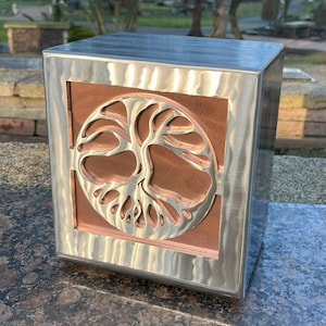 Tree of Life - Handmade Artisan Cremation Urn for Niche, Burial, Home ...