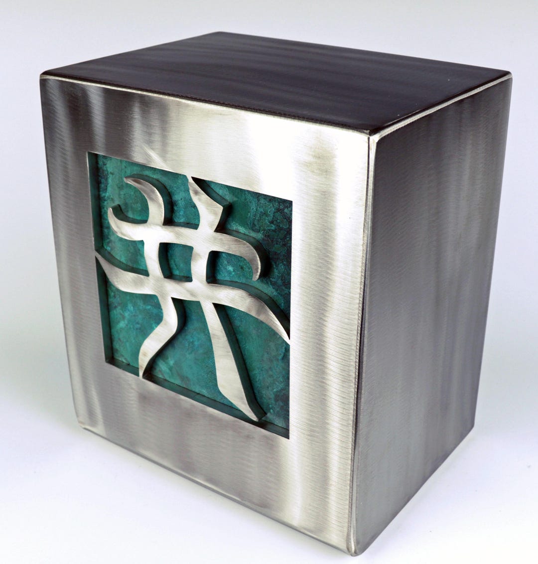 Together Forever Kanji Cremation Urn – Artisan Stainless Steel & Copper ...