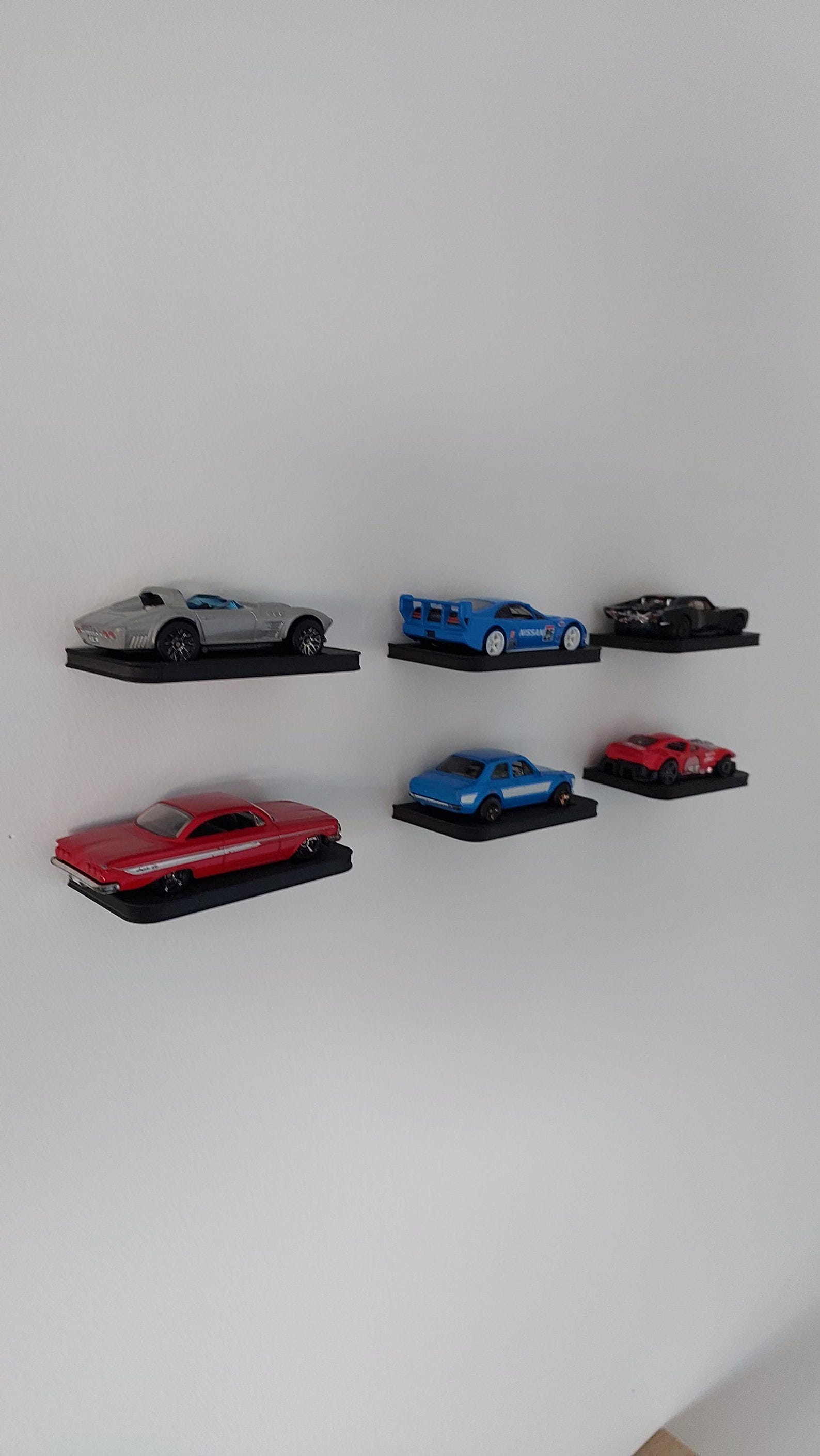 Floating Hot Wheels Display Wall Platform - Sleek Car Showcase Stands ...