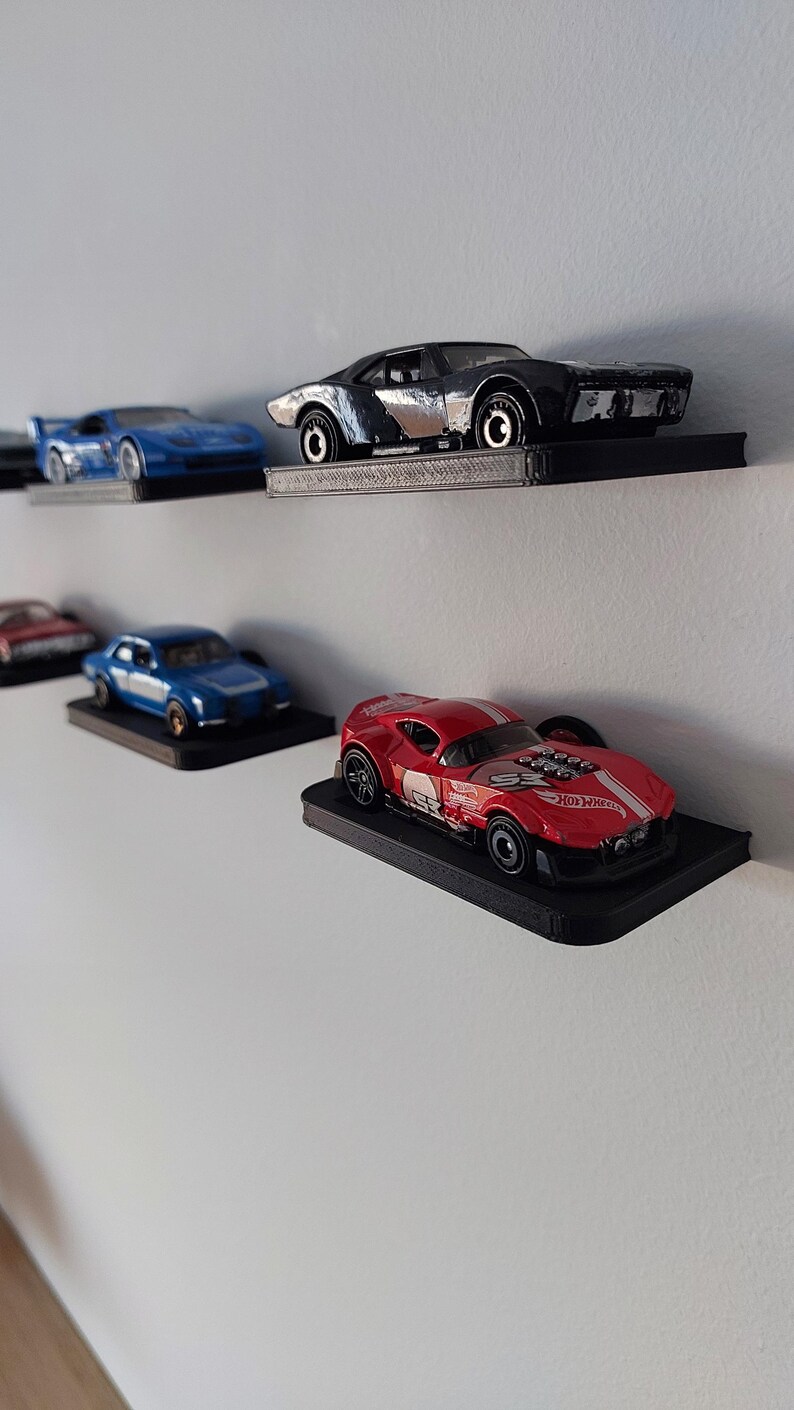 Floating Hot Wheels Display Wall Platform - Sleek Car Showcase Stands ...