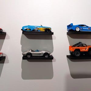 Floating Hot Wheels Display Wall Platform - Sleek Car Showcase Stands ...