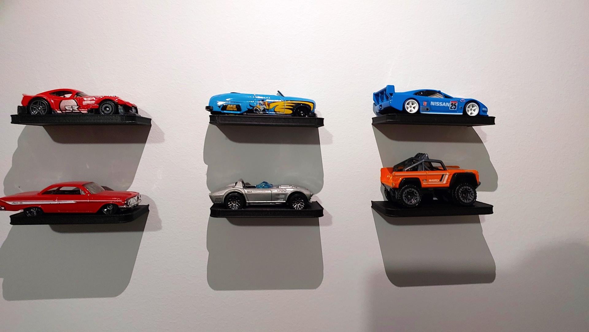 Floating Hot Wheels Display Wall Platform - Sleek Car Showcase Stands ...