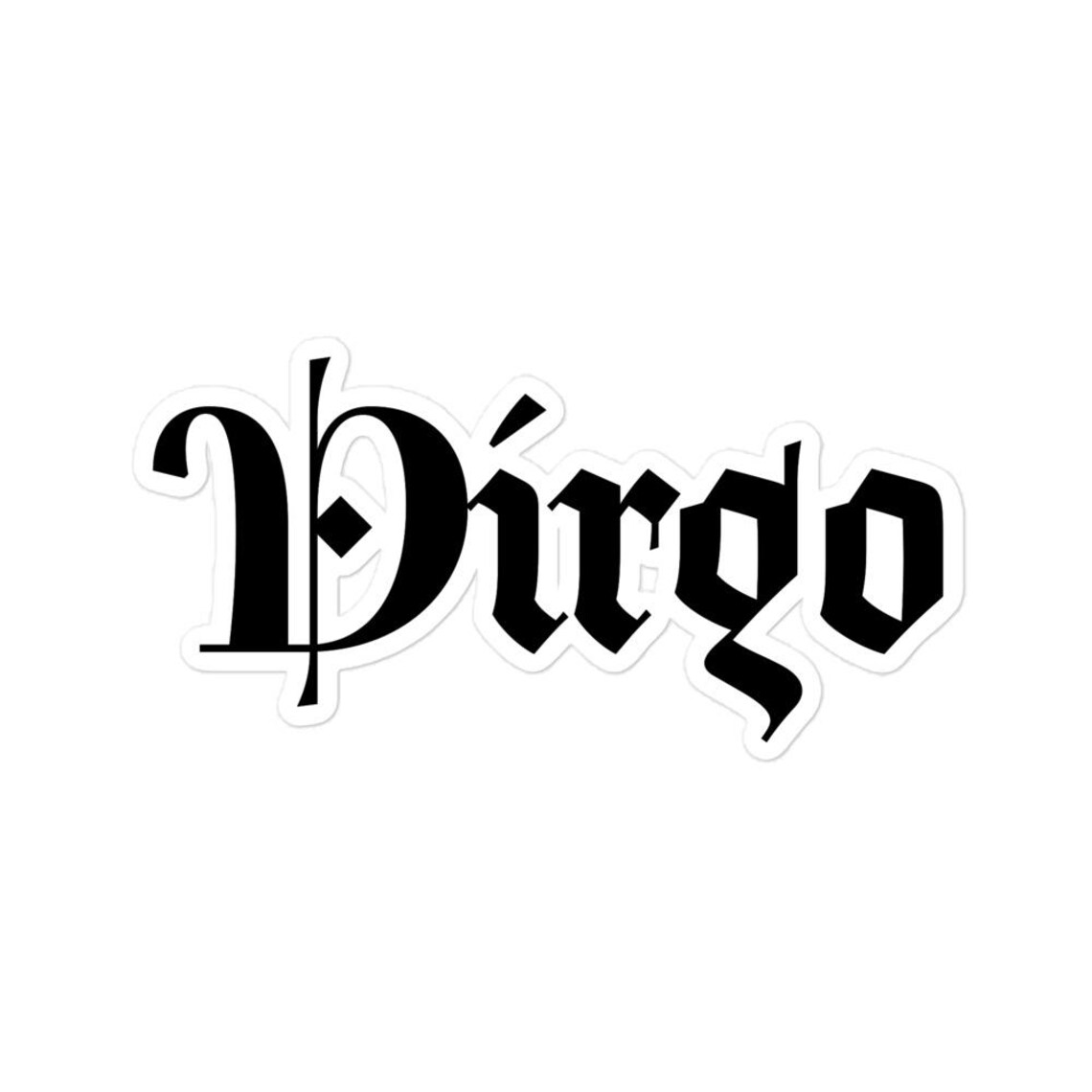 Virgo Gothic Gangster Sticker - Etsy