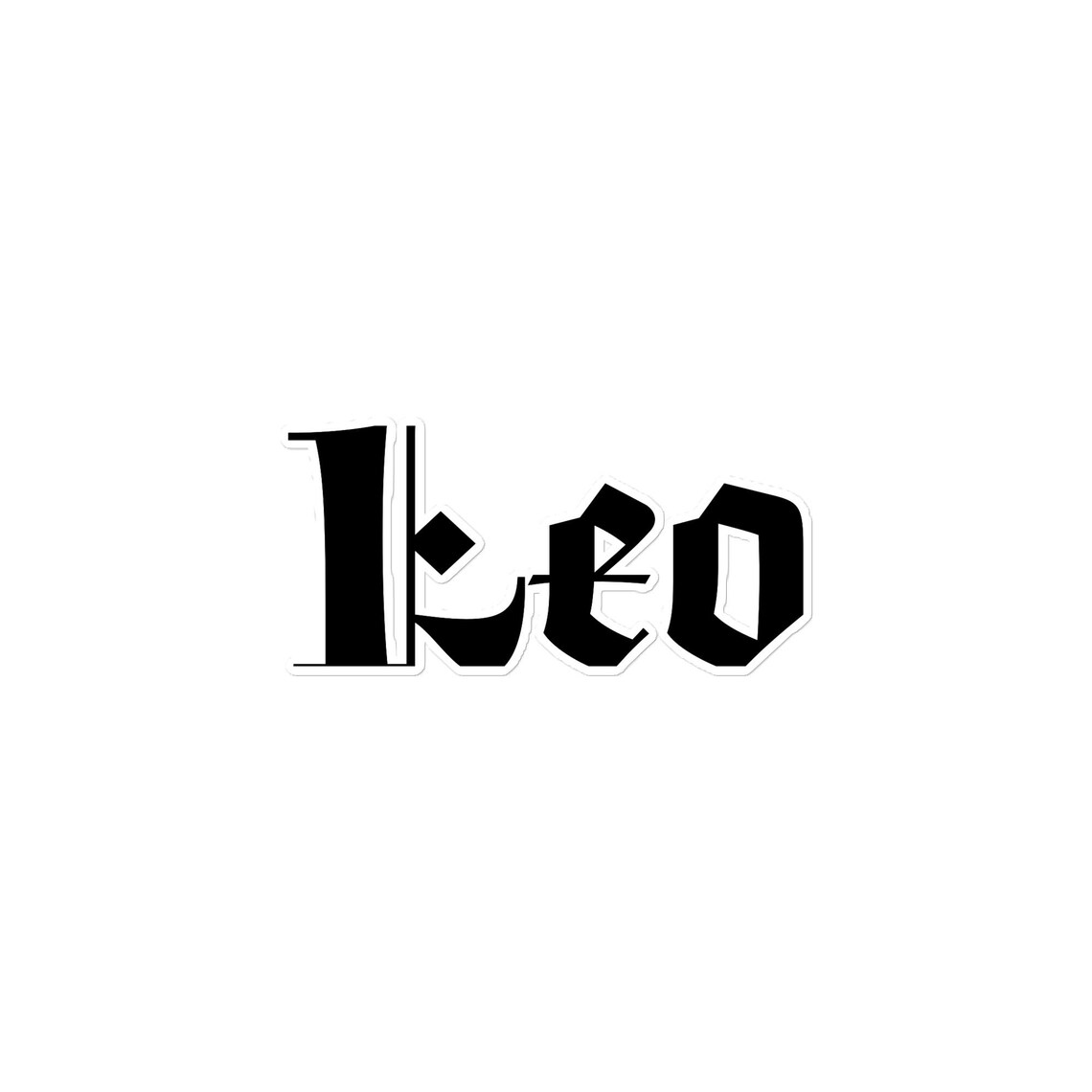 Leo Gothic Gangster Sticker - Etsy