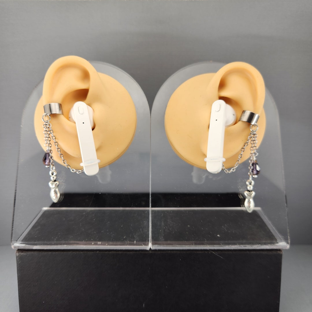 Ear Bud Holder Ear Cuff Ear Bud Holder Dangle Ear Cuff Goddess and ...