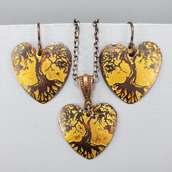 Tree of Life Necklace Tree of Life Earrings Tree of Life Set | Etsy