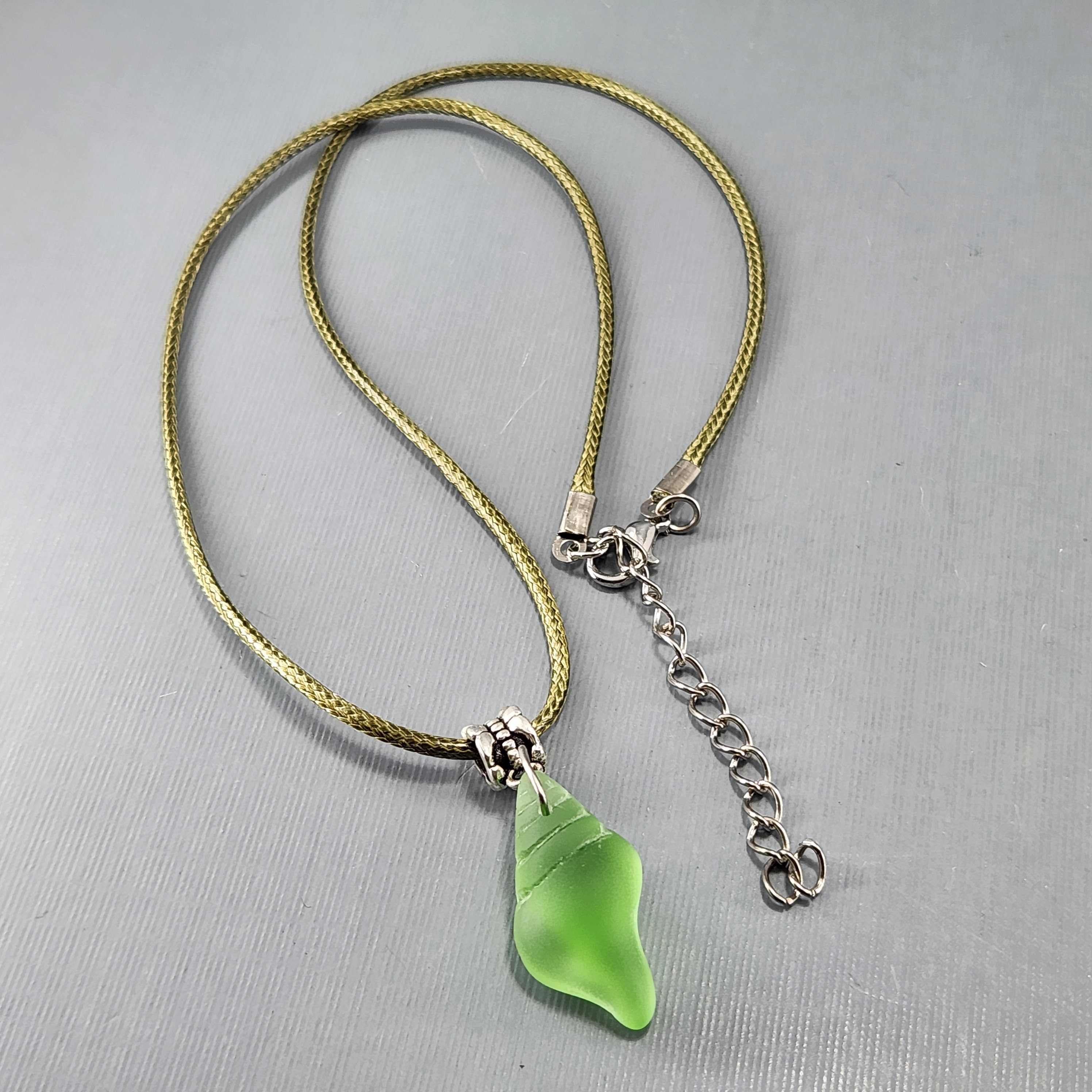 Conch Shell Necklace Beach Glass Shell Necklace Carved Shell Necklace ...