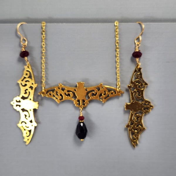 Filigree Bat - Etsy