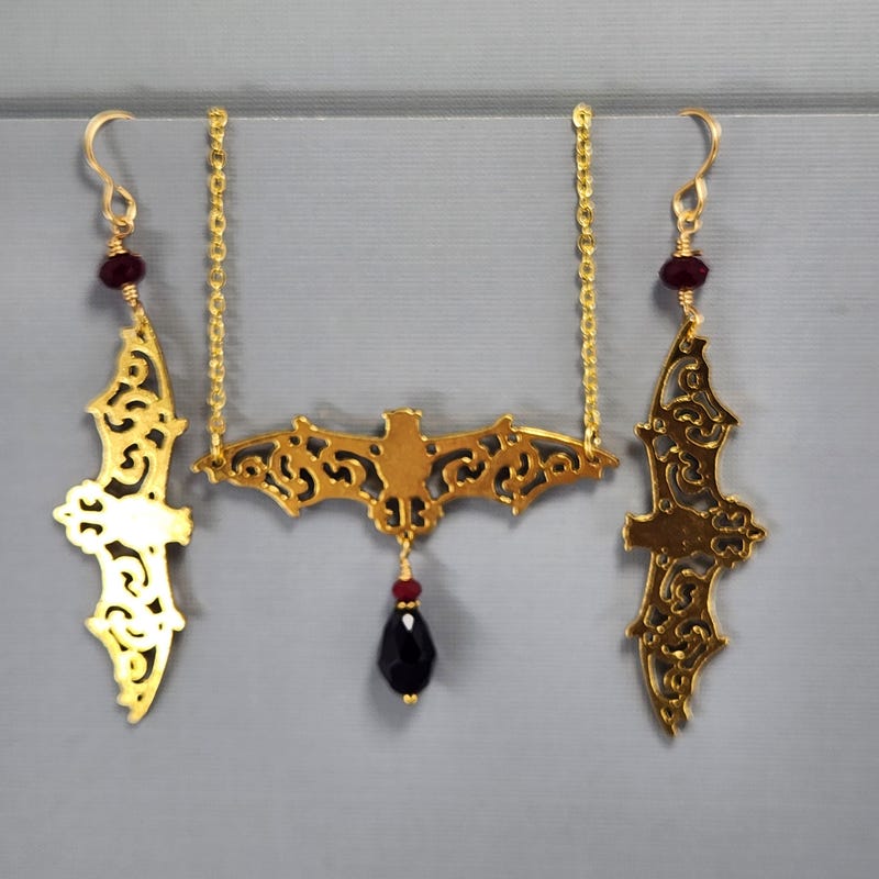 Filigree Bat - Etsy