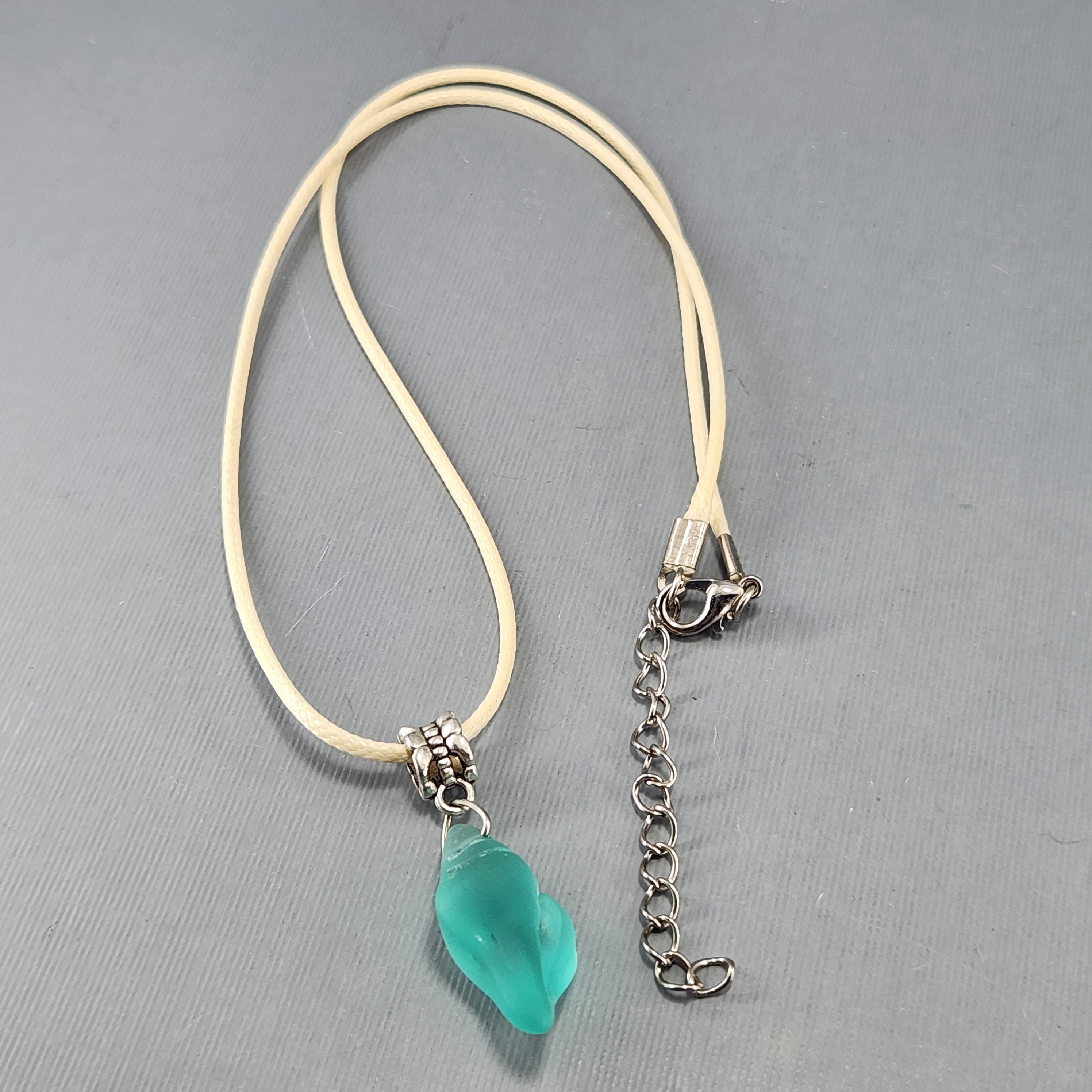 Conch Shell Necklace Beach Glass Shell Necklace Carved Shell Necklace ...