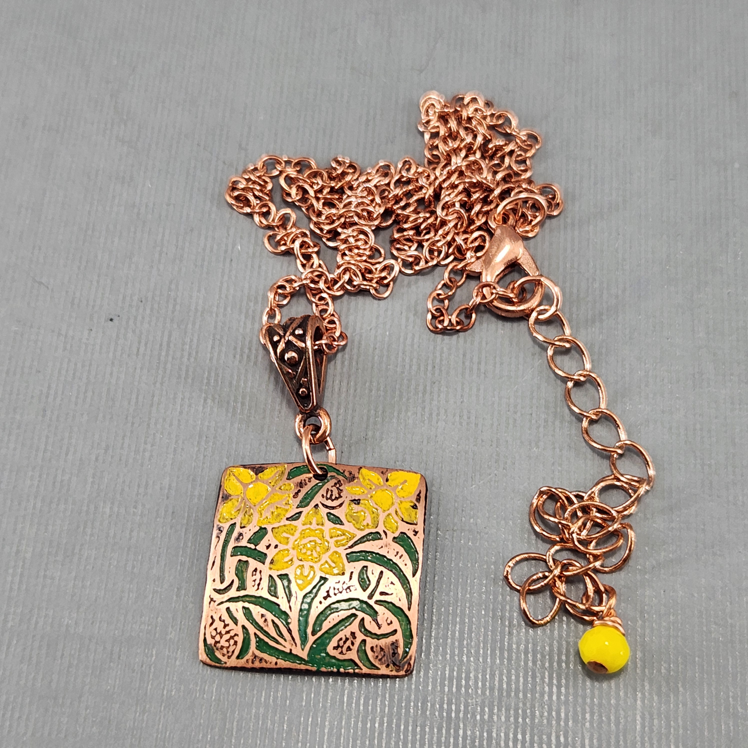 Daffodil Necklace Daffodil Earrings Daffodil Set Celtic Daffodil ...
