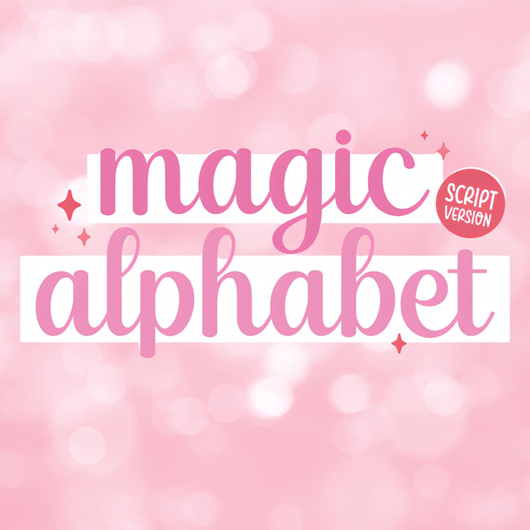 Magic Alphabet Font, Quirky Whimsy Font | Silhouette Font | Hand ...