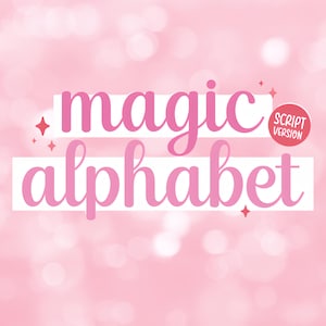 Magic Alphabet Font, Quirky Whimsy Font | Silhouette Font | Hand ...