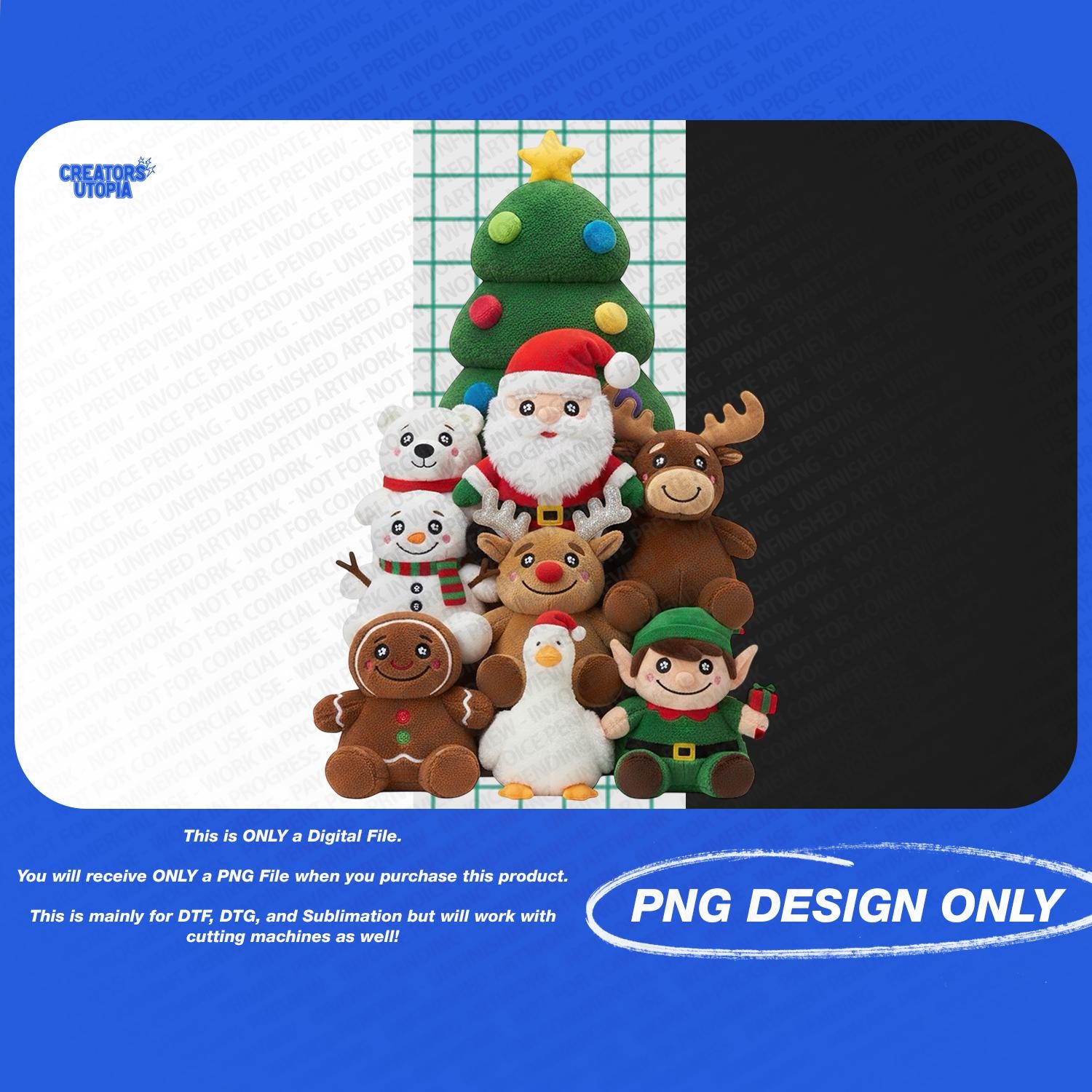 Plush Christmas Tree Stack PNG | Cute Holiday Plush Characters ...