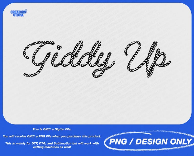 Giddy up Cowgirl Rodeo Horse Western Black PNG | Wild West Sublimations ...