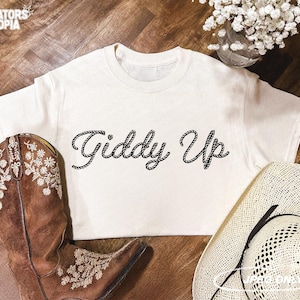 Giddy up Cowgirl Rodeo Horse Western Black PNG | Wild West Sublimations ...
