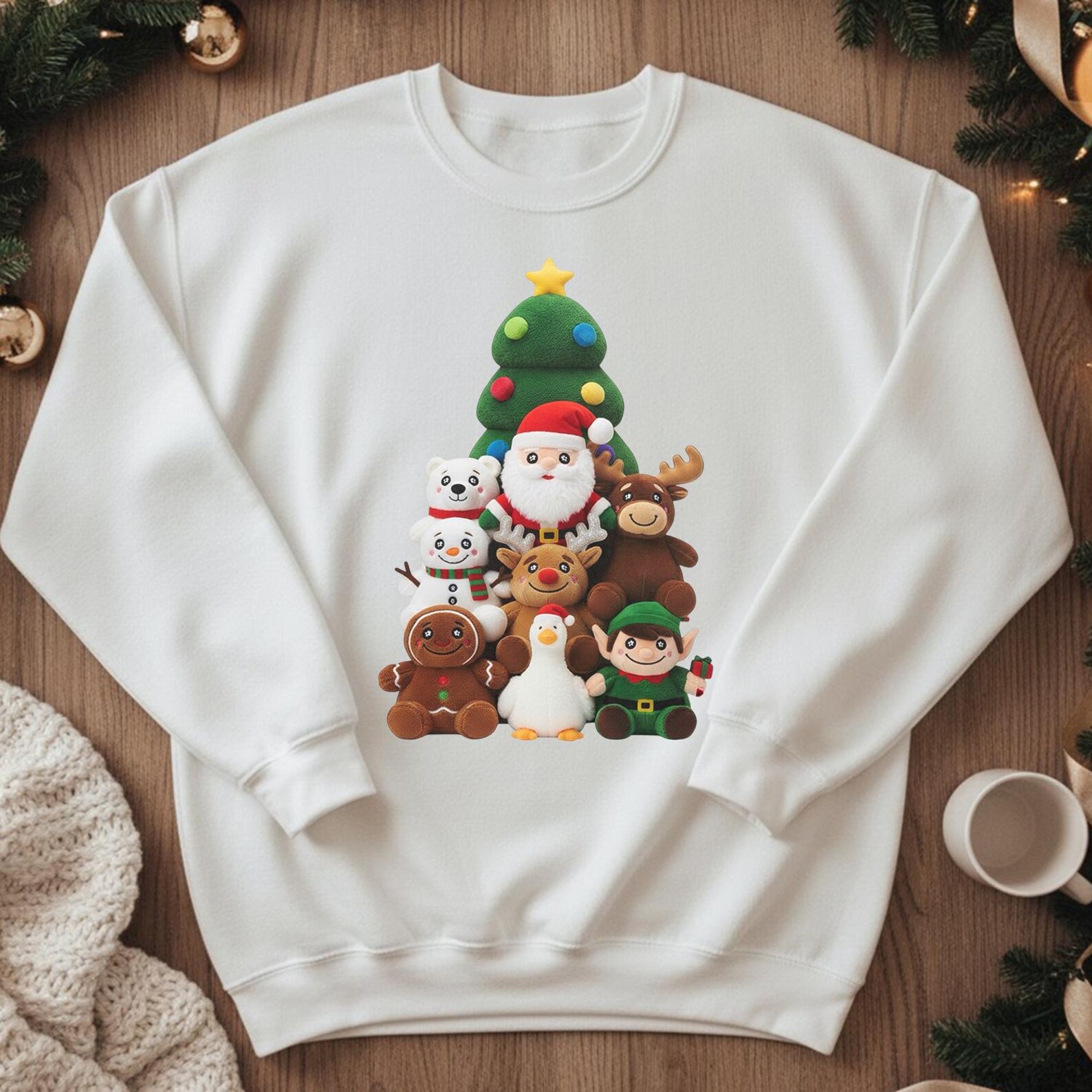Plush Christmas Tree Stack PNG | Cute Holiday Plush Characters ...