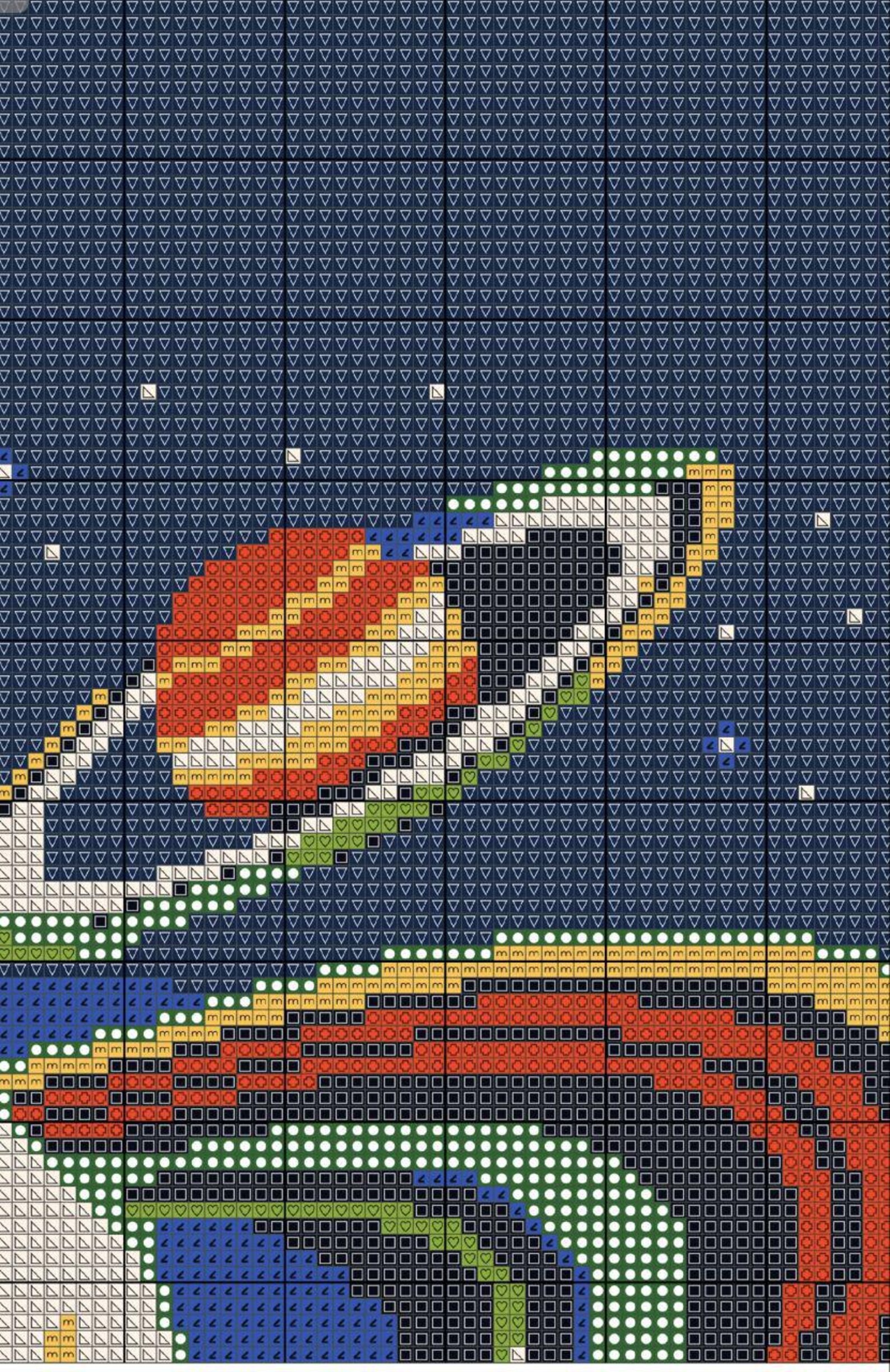 Cross Stitch Patern Scheme Solar System Dance, Cross Stitch Patern of ...