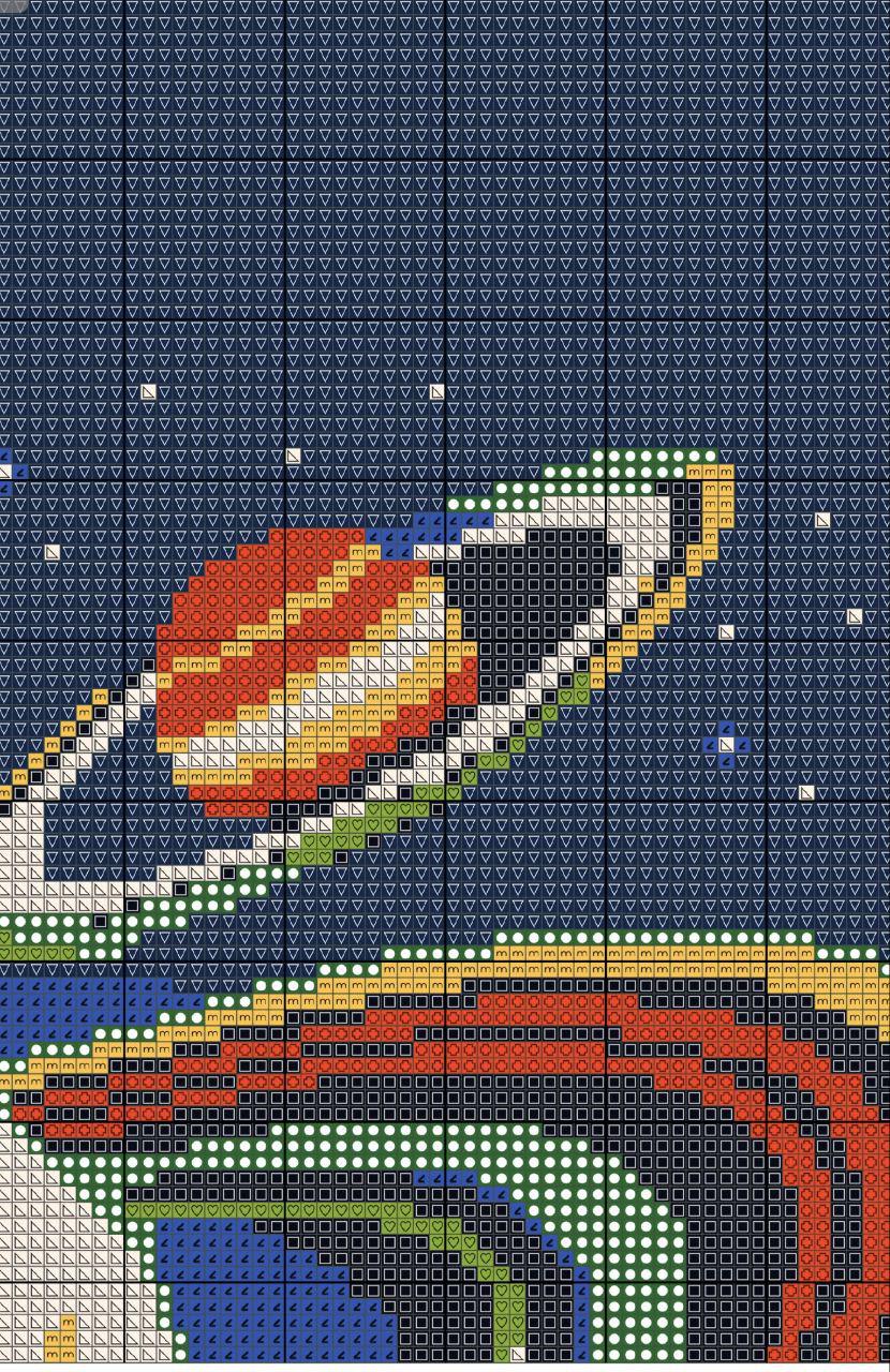 Cross Stitch Patern Scheme Solar System Dance, Cross Stitch Patern of ...