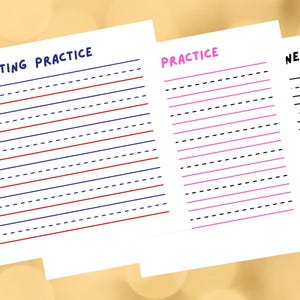 Printable Line Practice Worksheets for Kids | Handwriting Tracing ...