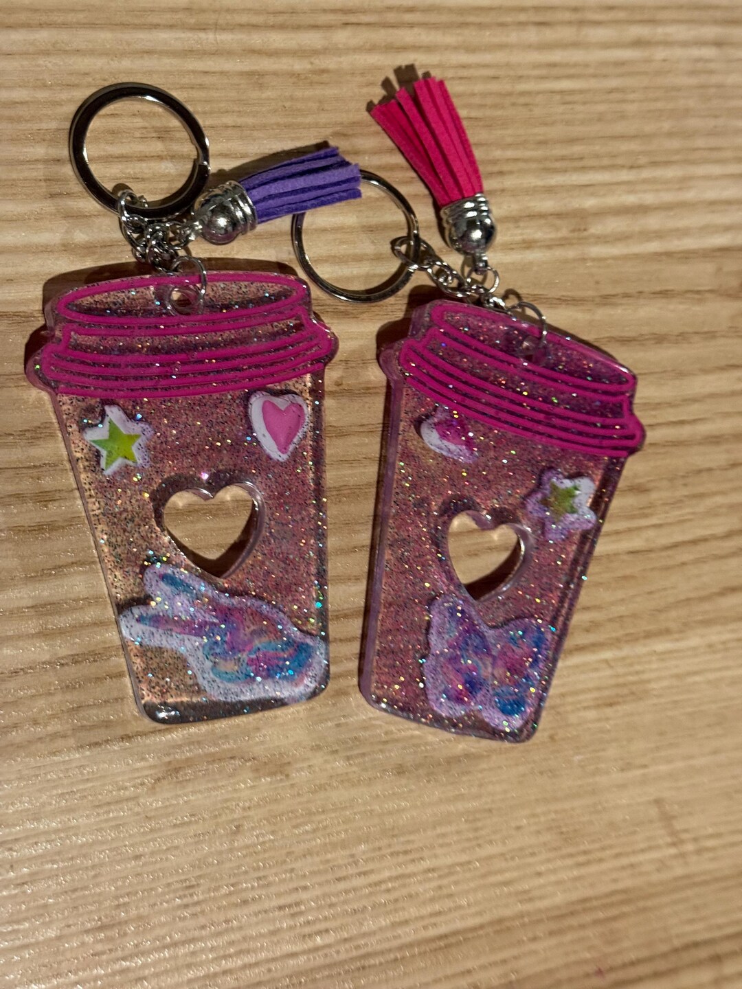 Cutie Coffee Cup Keychain - Etsy