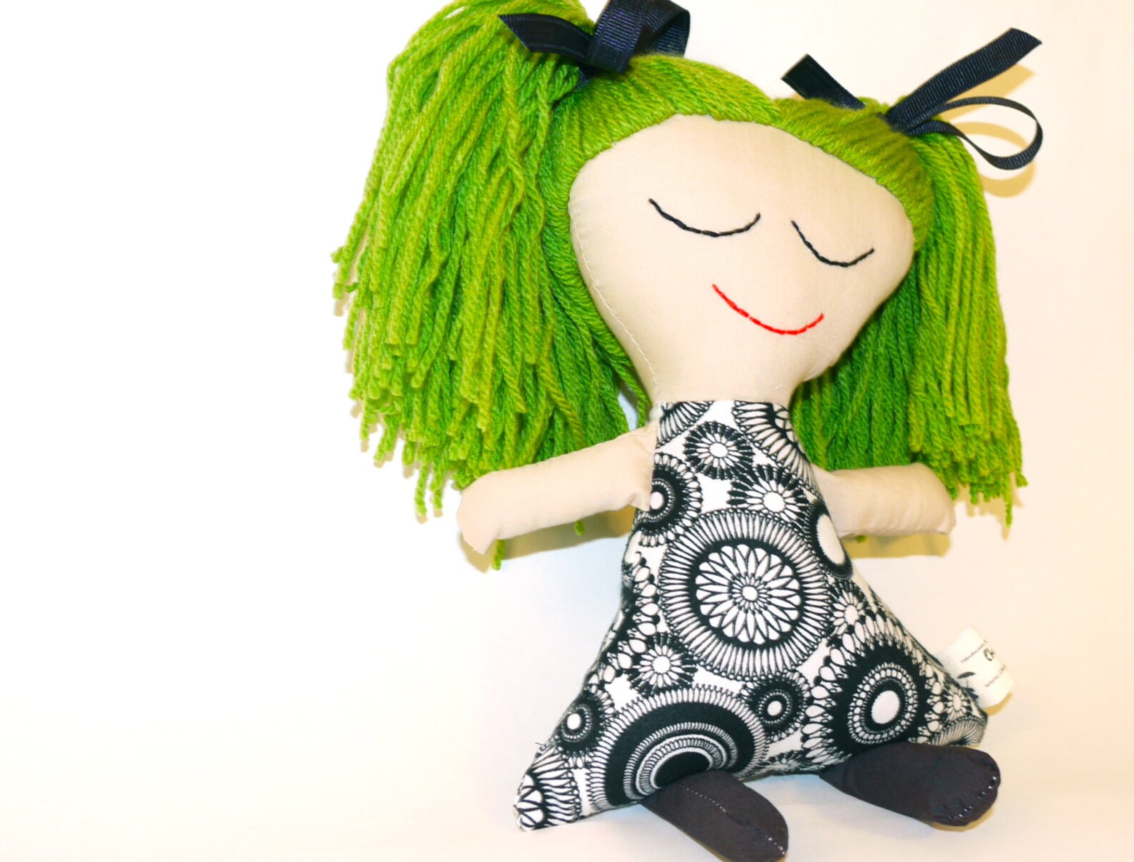 Handmade Punk Rock Rag Doll. Super Cute and Ready to Ship. OOAK. Unique ...