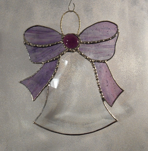 Items Similar To Christmas Ornament Glass Bell Stained Glass Bell