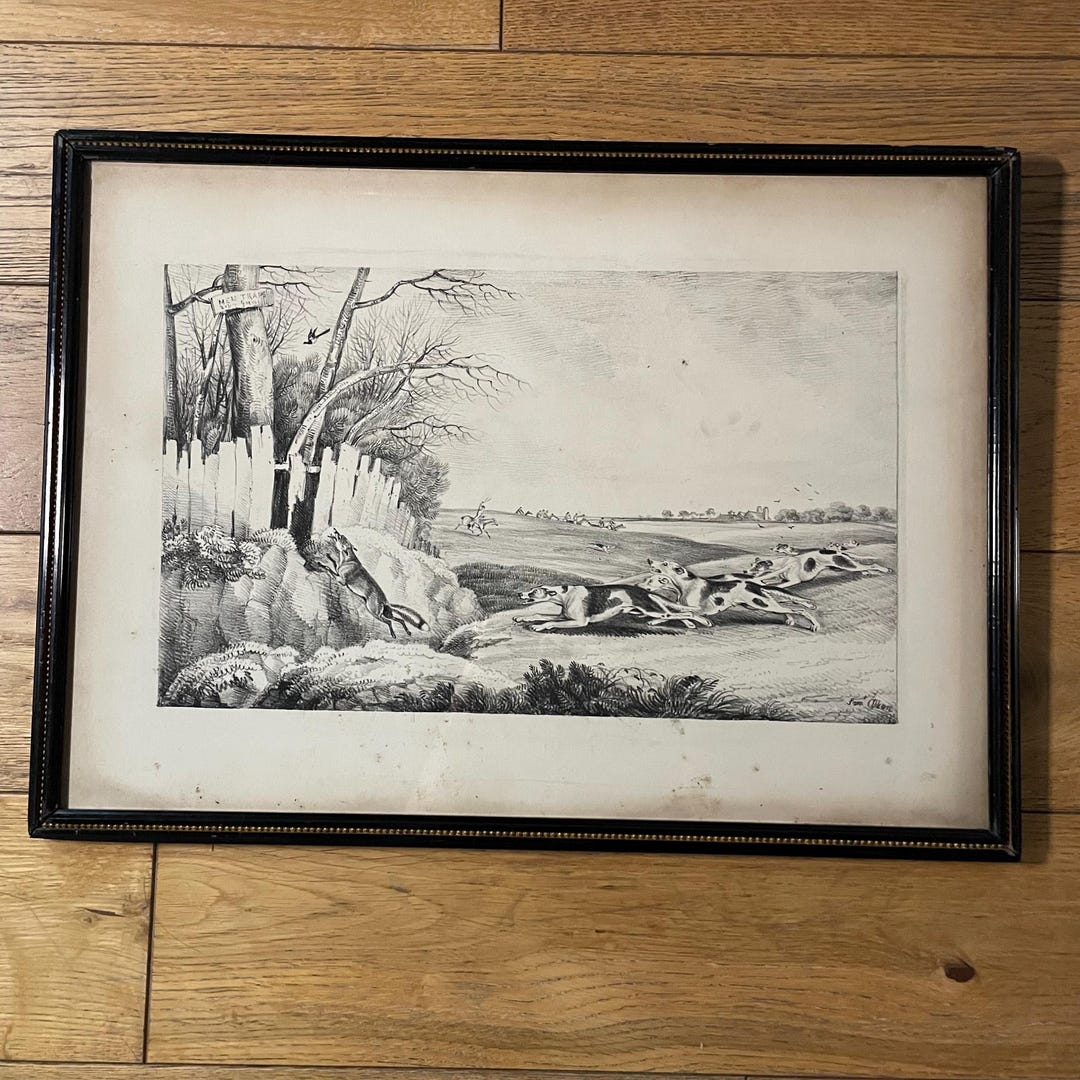 Samuel Alken Antique Fox Hunting Prints – Framed 19th-century ...