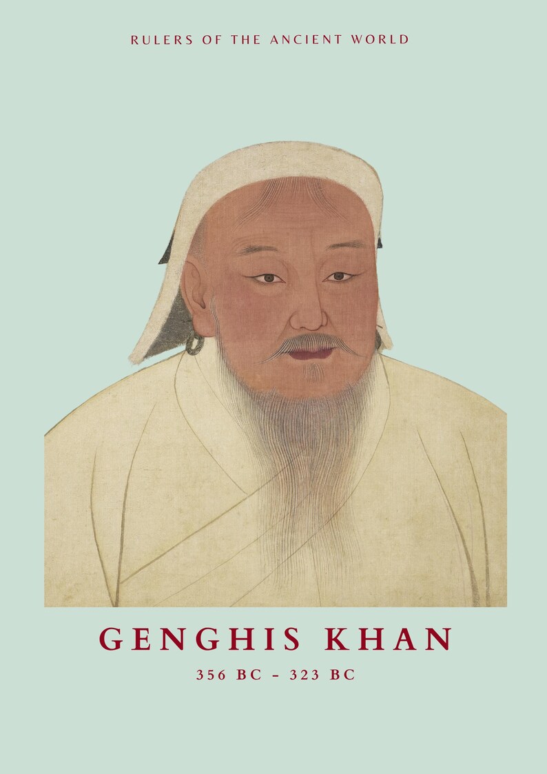 Rulers of the Ancient World Posters | Julius Caesar, Genghis Khan ...