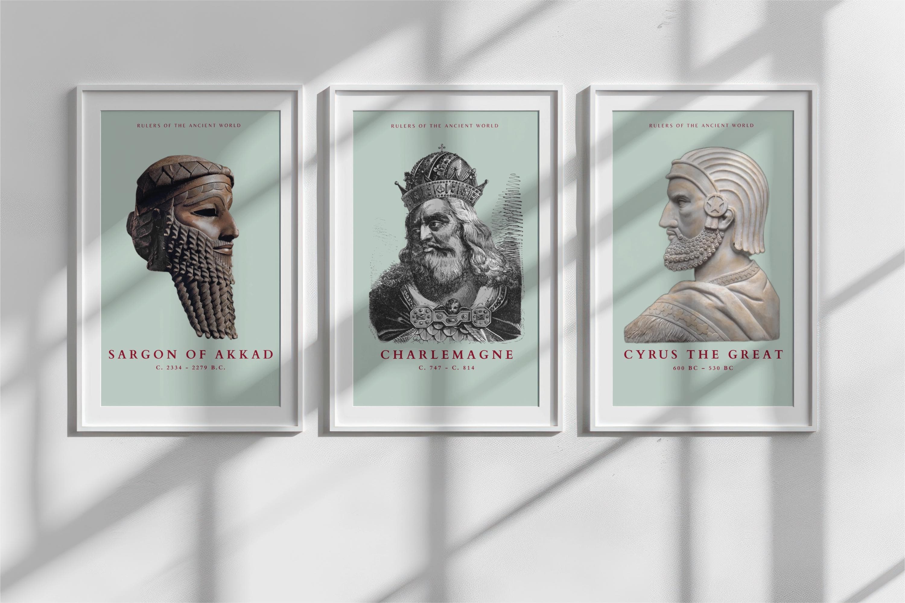 Rulers of the Ancient World Posters | Julius Caesar, Genghis Khan ...