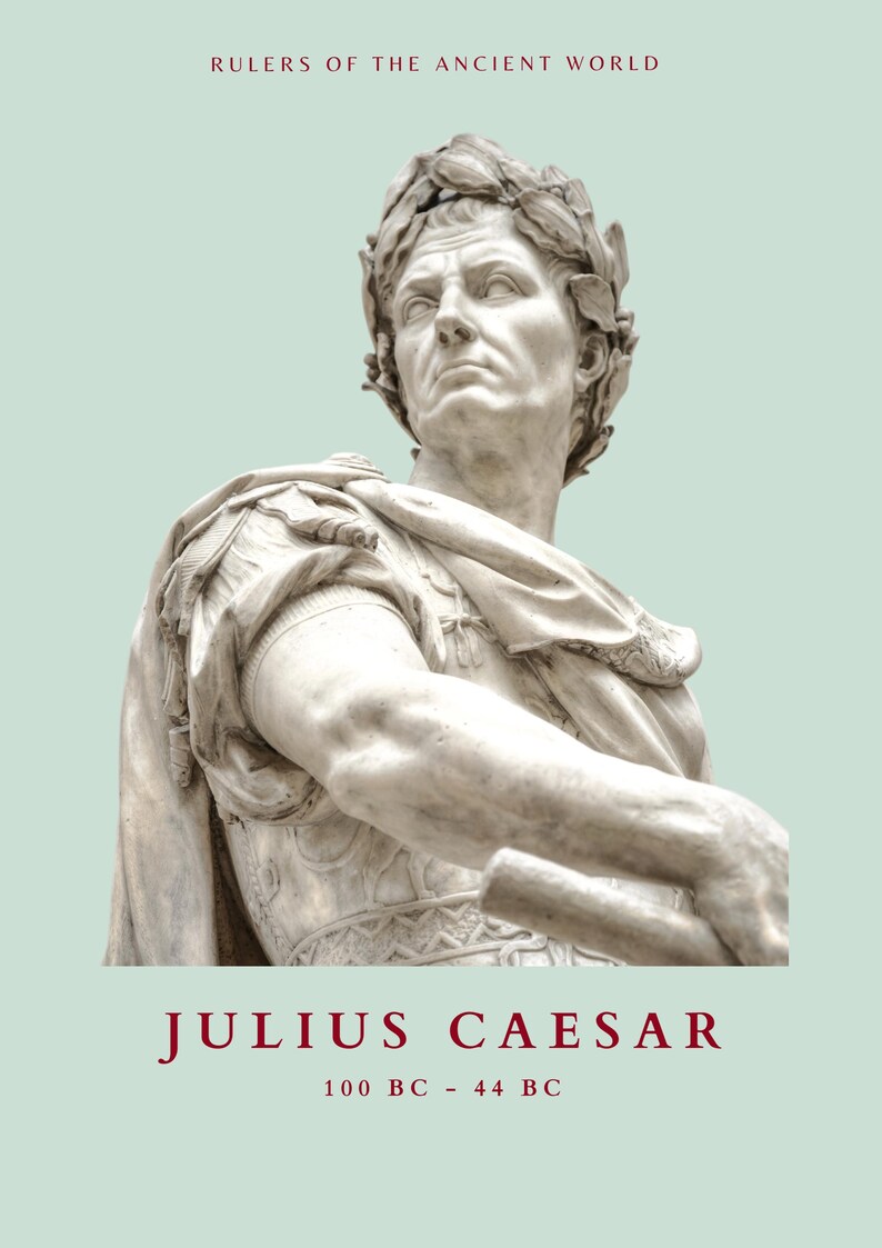 Rulers of the Ancient World Posters | Julius Caesar, Genghis Khan ...