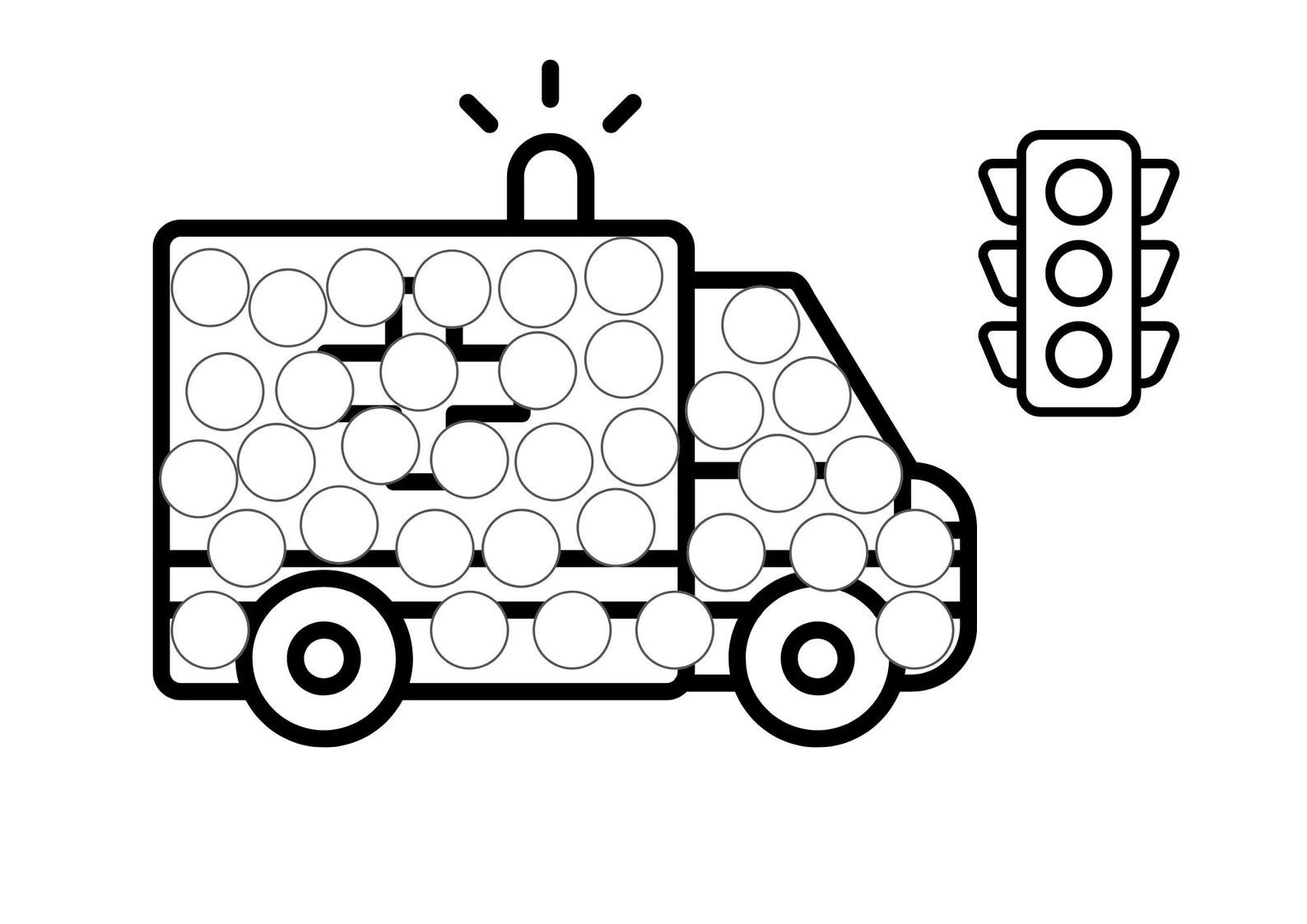 Vehicles Dot Marker / Dot Sticker Pages - Etsy