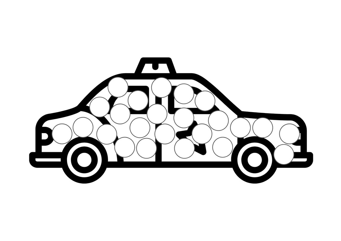 Vehicles Dot Marker / Dot Sticker Pages - Etsy