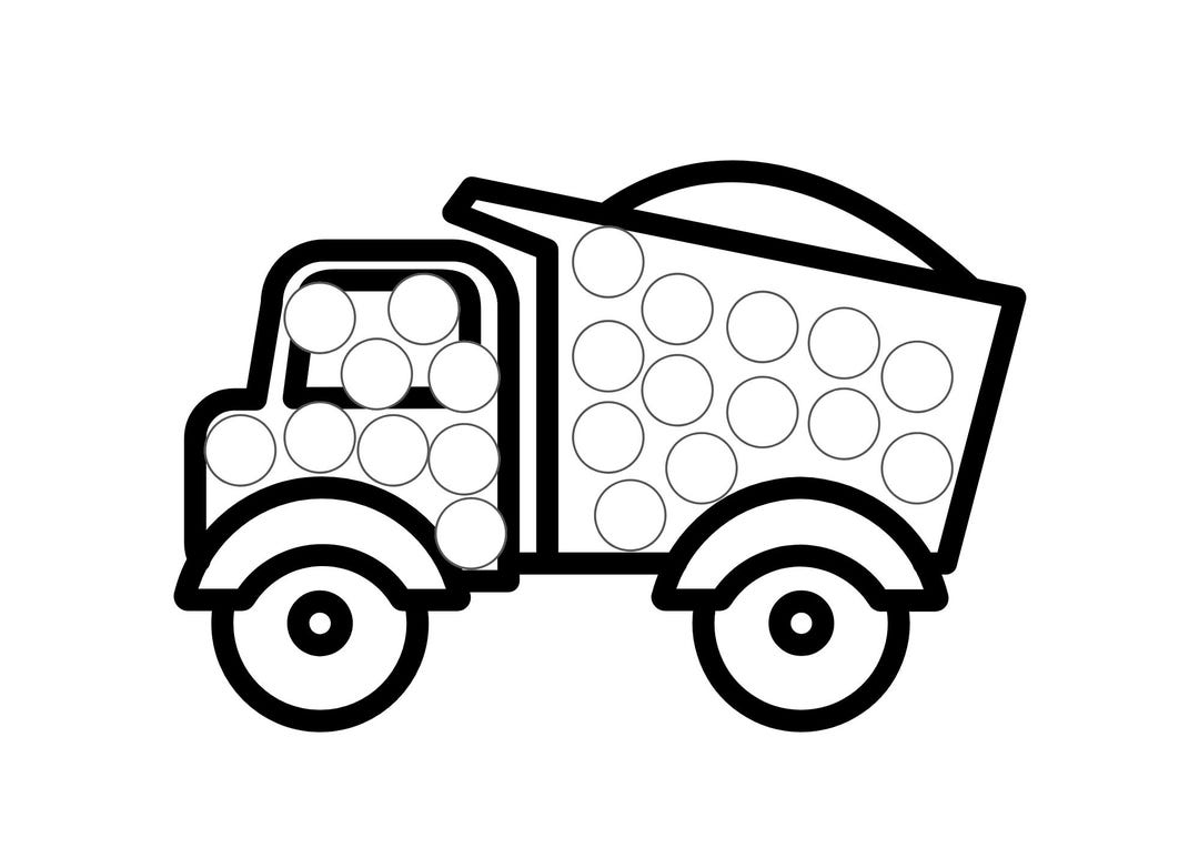 Vehicles Dot Marker / Dot Sticker Pages - Etsy
