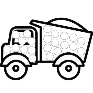 Vehicles Dot Marker / Dot Sticker Pages - Etsy