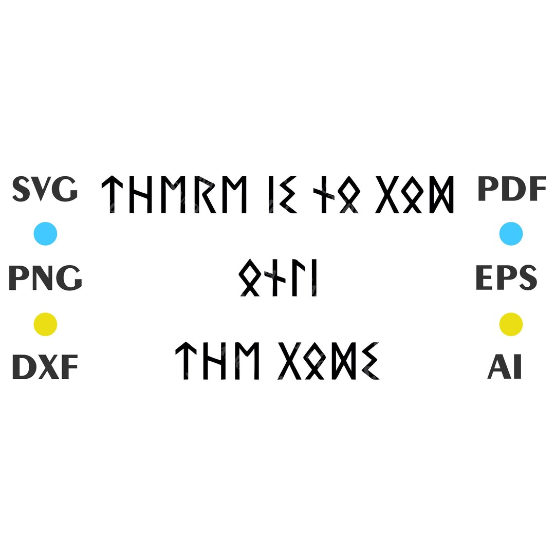 Viking Rune Quote, Mystic Viking Rune Writing, Norse Mythology ...