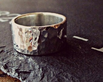 Chunky wedding ring | Etsy