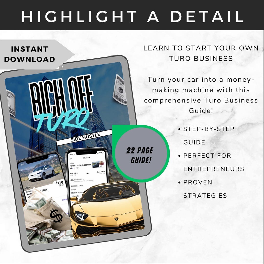 Turo Business Guide | Step-by-step Guide to Earning Passive Income ...