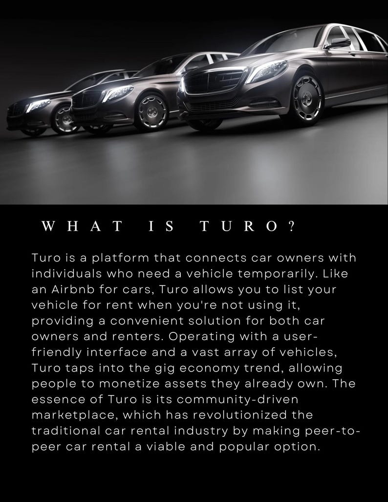Turo Business Guide | Step-by-step Guide to Earning Passive Income ...